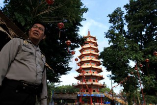 Foto Persiapan Cap Go Meh di Pulau Kemaro - Tribunsumsel.com