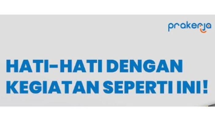 BEREDAR Pesan Pendaftaran Kartu Prakerja Dilakukan di RT Masing-masing ...