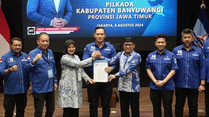 Dukung Ipuk-Mujiono di Pilkada Banyuwangi 2024, Demokrat: Elektabilitasnya Tertinggi - Surya.co.id
