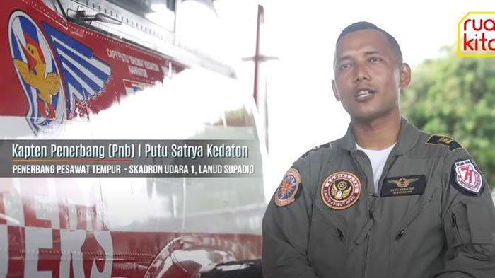Biodata Kapten I Putu Satrya Pilot Pesawat Tempur TNI AU yang Jago MC hingga Stand Up Comedy ...