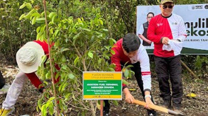Pertamina Patra Niaga AFT Juanda Tanam Ratusan Pohon untuk Pulihkan ...