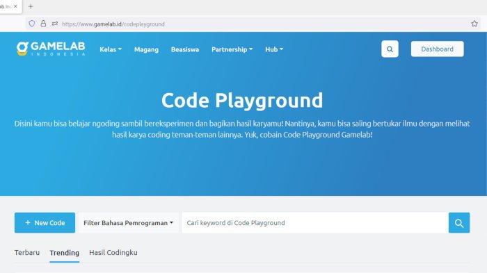 Pertama di Indonesia, Code Playground Gamelab Miliki 14 Bahasa Pemrograman yang Bisa ...