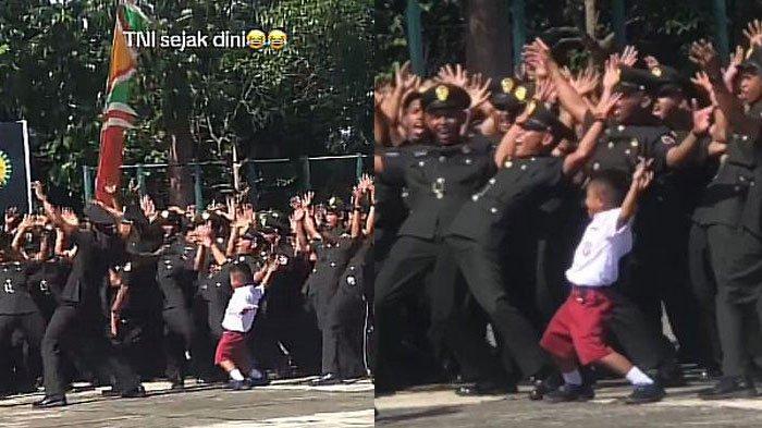 DETIK-DETIK Bocah SD Kompak Ikut Yel-yel Bareng Pasukan TNI Viral, Ini ... DETIK-DETIK Bocah SD Kompak Ikut Yel-yel Bareng Pasukan TNI Viral, Ini ...