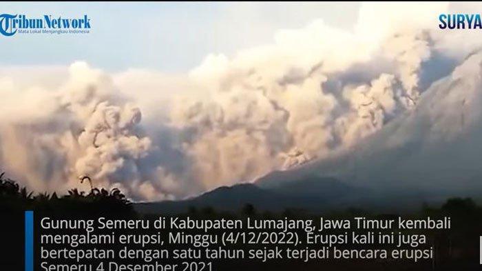 DETIK-DETIK Gunung Semeru Erupsi Hari Ini: 19 Kali Gempa Letusan Kecil dan Asap Setinggi 400 ...