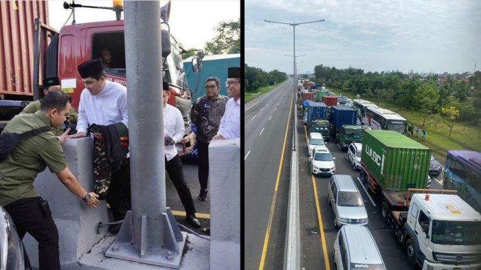 Foto-foto Erick Thohir Terjebak Macet di Tol Sidoarjo, Harus Berjalan ...