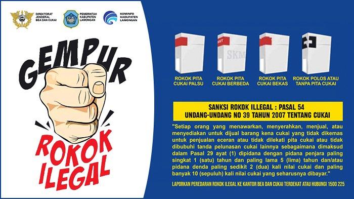 Razia Rokok Ilegal di Lamongan Dimasifkan, Satpol PP Ajak Masyarakat Lebih Peduli - Surya.co.id