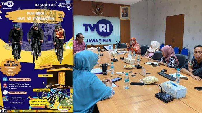 Peringati HUT ke-45, TVRI Jatim Gelar Gowes Berhadiah Umrah, Catat Tanggalnya! - Surya.co.id