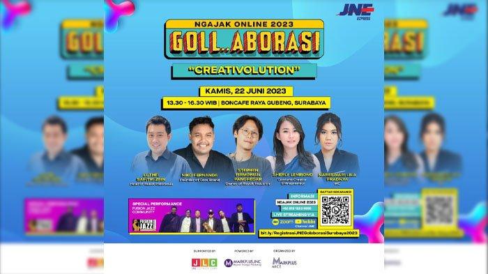 JNE Ngajak Online 2023 Goll Aborasi Creativolution Kota Surabaya ...