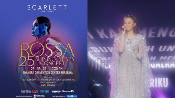 Harga Tiket Konser Rossa di Surabaya pada 25 Juni 2022: Termurah ...
