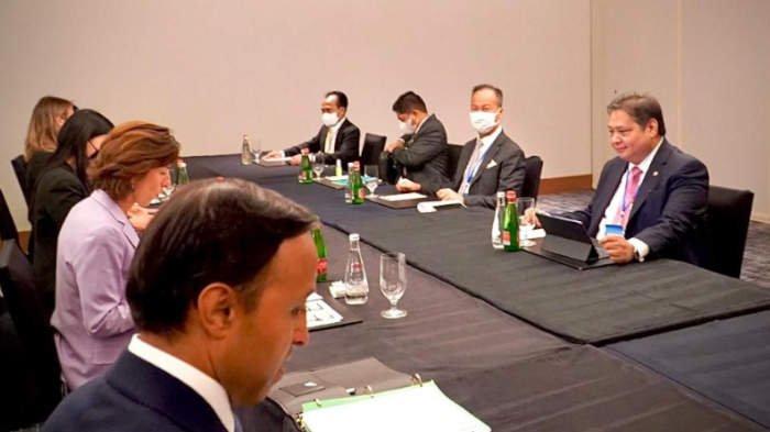 Perkuat Kerja Sama IPEF, Menko Airlangga Hartarto Bertemu Secretary Raimondo - Surya.co.id