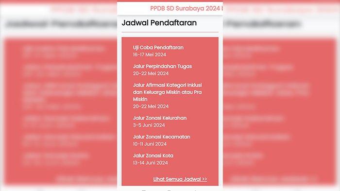 Pendaftaran PPDB Surabaya 2024 Dibuka 20 Mei, Ada 2 Jalur Zonasi - Surya.co.id