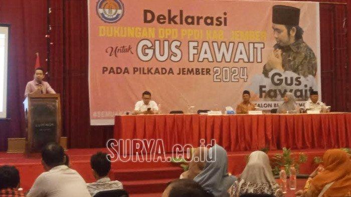 Pilkada Jember 2024, Perangkat Desa dan Nakes Honorer Deklarasi Dukung Gus Fawait Jadi Cabup ...