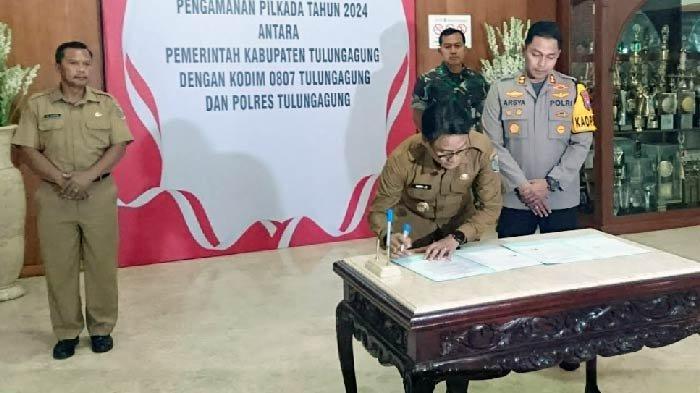 Untuk Pengamanan Pilkada 2024, Pemkab Tulungagung Hibahkan Dana Rp 5 Miliar - Surya.co.id