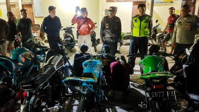 Razia Cegah Balapan Liar di Situbondo Amankan 14 Motor Protolan, Polisi ...