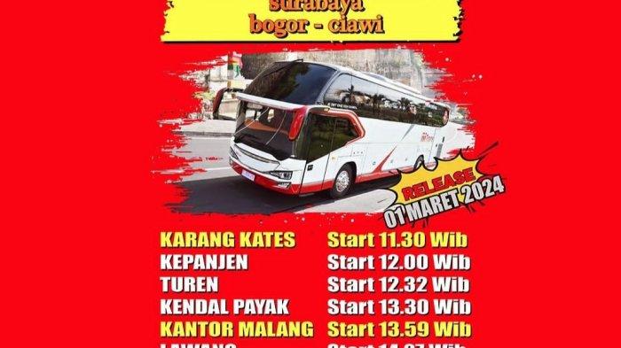 PO Mtrans Kelas The Sultan Resmi Buka Rute Baru Bogor – Malang PP, Ini Rute dan Tarifnya - Surya ...