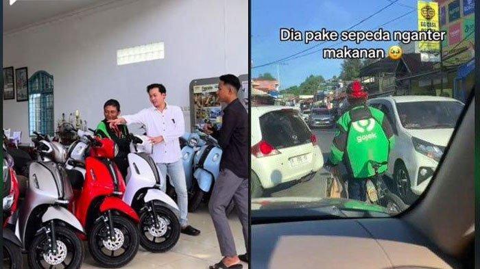 Sosok Steven Stenly yang Belikan Motor Baru untuk Wanto Driver Ojol Antar Pesanan Pakai Sepeda ...