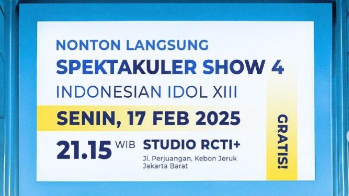 Siap-siap Dapat Tiket Gratis Nonton Indonesian Idol 2025 di Studio RCTI, Ini Cara dan Syaratnya ...