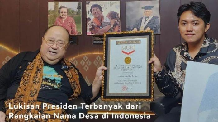 Sosok Andre Andika Putra Pemecah Rekor MURI Lukis Wajah 7 Presiden RI ...