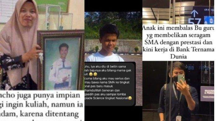 Sosok Guru Dulu Belikan Seragam untuk Mancho Siswa SMA Miskin yang Kini ...