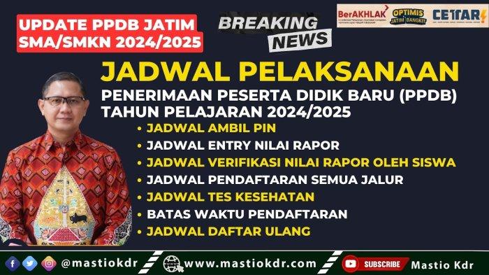Jadwal Pendaftaran PPDB SMA/SMK Surabaya dan Jawa Timur Tahun 2024 - Surya.co.id