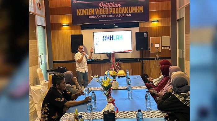 Tingkatkan Daya Saing Global, UMKM Binaan Telkom Pasuruan Ikuti Pelatihan Konten Video Komersial ...