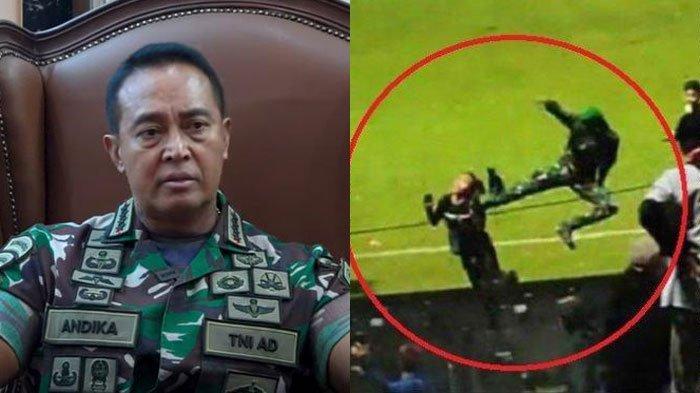 UPDATE Oknum TNI Tendang Aremania di Tragedi Kanjuruhan, Jenderal Andika Perkasa Beri Perintah ...