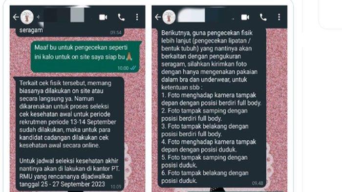 VIRAL di WhatsApp Rekrutmen KAI Services Minta Kirim Foto Kenakan ...