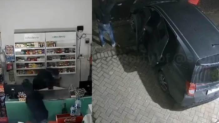 Aksi Komplotan Pembobol Toko di Banyuwangi Terekam CCTV, Kendarai Mobil dan Kenakan Jaket Hoodie ...