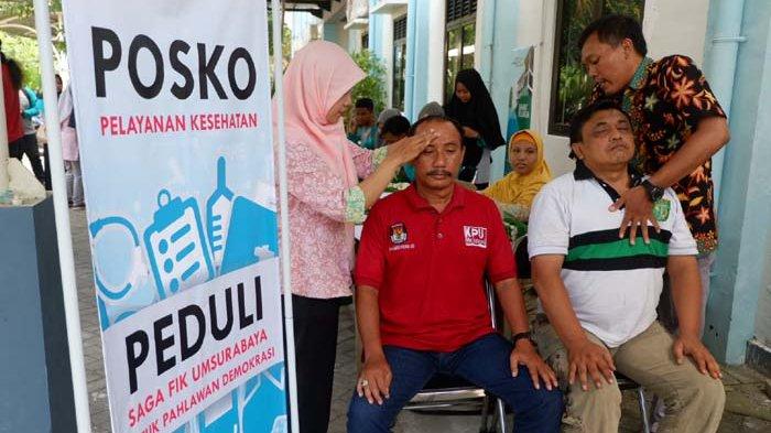 Mahasiswa FIK UMSurabaya Dirikan Posko dan Cek Kesehatan Petugas KPPS ...