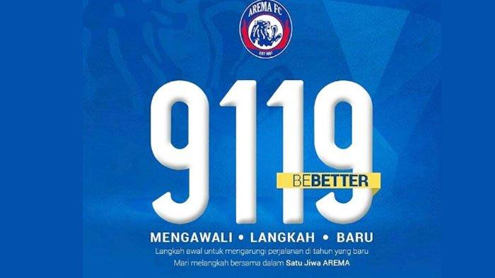 Makna Logo 9119 bagi Arema FC terkait Pelatih Baru dan Apparel Jersey ...