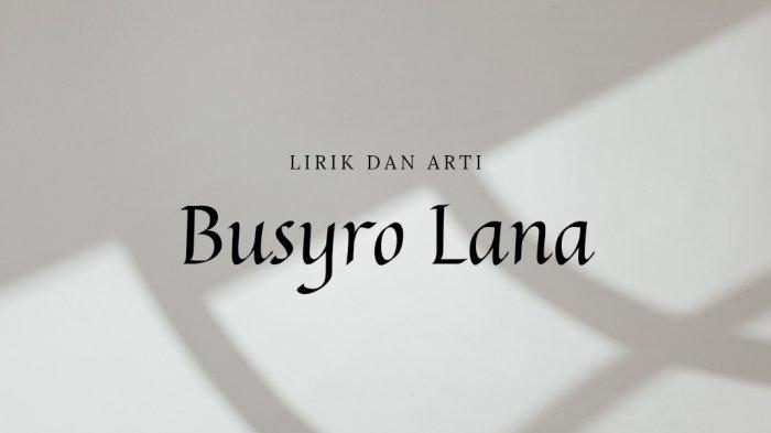 Qasidah Busyrolana X Salamullah Lirik Arab, Latin dan Artinya - Surya.co.id