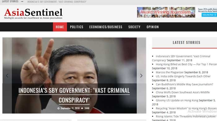 Reaksi Demokrat Terkait Artikel Asian Sentinel Bongkar Dugaan SBY Lakukan Konspirasi Keuangan ...