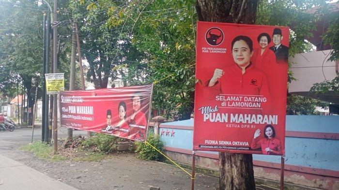 Sambut Kedatangan Puan Maharani, Kader PDIP Lamongan Ramai-ramai Pasang ...