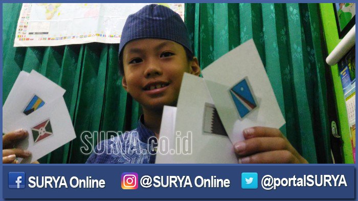 Hebat! Bocah 7 Tahun Ini Hafal Lokasi dan Nama-nama 206 Negara di Dunia - Surya.co.id