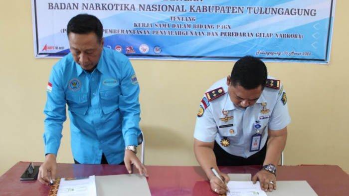 Gandeng BNNK, Lapas Tulungagung Kerja Sama Berantas Peredaran Narkoba dari Dalam Lapas - Surya.co.id