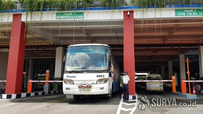 Hari Pertama Uji Coba Bus Kota Masuk Terminal Intermoda Joyoboyo ...