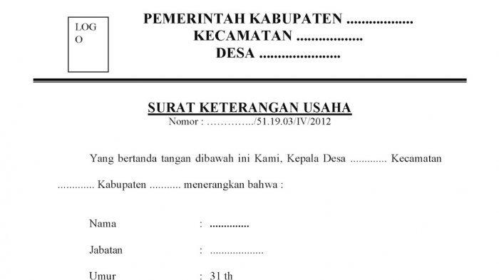 Cara Membuat Surat SKU untuk Mengajukan KUR Super Mikro 2021 di Bank ...