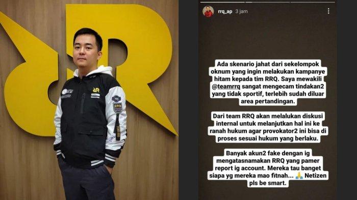 Tanggapan Keras CEO RRQ Hoshi, Andrian Pauline Soal Report Media Sosial ...