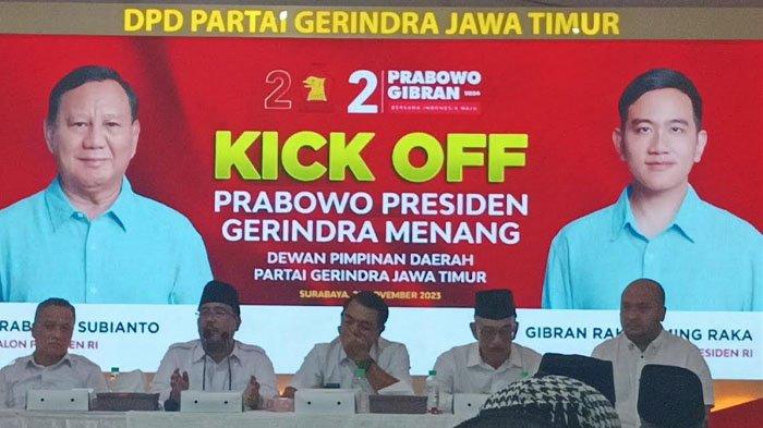 Gerindra Jatim Gelar Kick Off Prabowo Presiden Gerindra Menang, Ada 2 Target Kemenangan - Surya ...