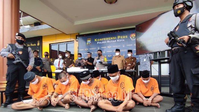 Bekuk 10 Pengedar Narkoba di Kota Blitar, Polisi Sita Ribuan Pil Dobel L - Surya.co.id