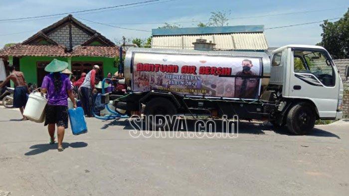 Ribuan KK di 4 Kecamatan di Tuban Terdampak Kekeringan - Surya.co.id