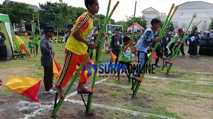 Ponpes Bayt Al Hikmah Kota Pasuruan Rutin Gelar Festival Dolanan Yok! Ini Tujuannya - Surya.co.id