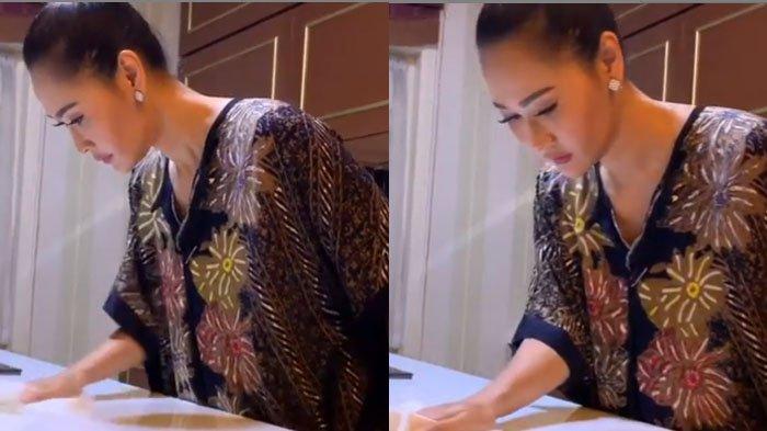 Goyangan Inul Daratista saat Ngelap Meja Dapur Pakai Daster Sobek ...