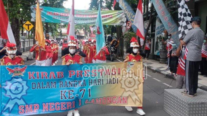 Syukuran Hari Jadi ke 71, SMP Negeri 1 Lamongan Gelar Jalan Santai dan ...