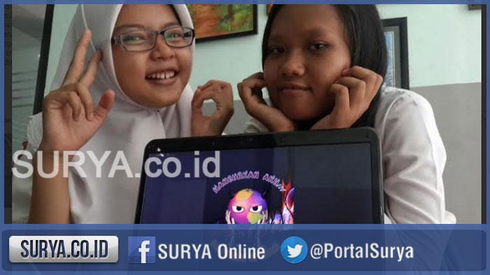 Ini Sosok Rizka dan Premita, Juara Lomba Poster Unair - Surya.co.id