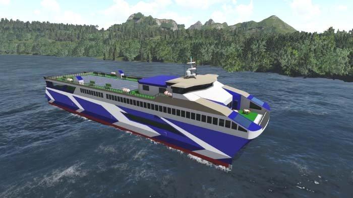 Kapal MV Lanterna Buatan Tim Nawasena ITS Juarai Kompetisi Desain Kapal Penyeberangan ...