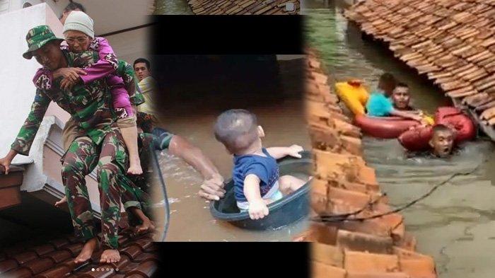 Korps Marinir Cerita Evakuasi Korban Banjir di Gang Sempit Jakarta ...