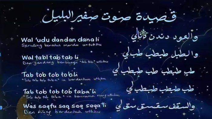 Lirik dan Arti Lagu Tob Tobi Tob Wa Ludu Dan Danali Viral di TikTok - Surya.co.id