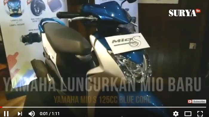 VIDEO: Mio S 125cc Blue Core, Varian Baru dari Yamaha, Wow Keren ...
