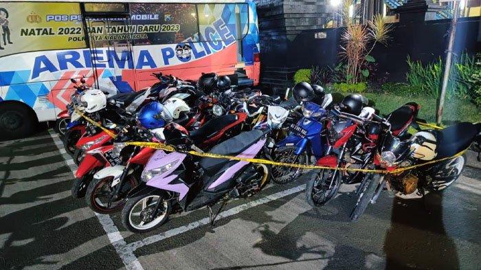Operasi Gabungan Di Kota Malang Polisi Amankan Puluhan Motor Dan